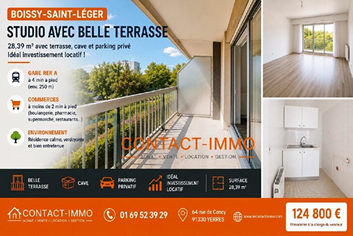 Appartement 1 pièce à Boissy-Saint-Léger, à vendre