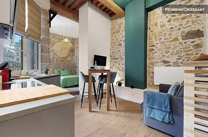 Appartement à louer - Pentes de la croix-rousse, Lyon er arrondissement - 1 pièce