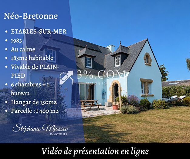 Maison 8 pièces à Étables-sur-Mer, à vendre