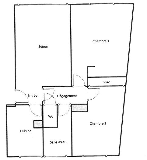 Appartement à vendre - Saint-Raphaël, Centre-ville - 3 pièces - 2 chambres