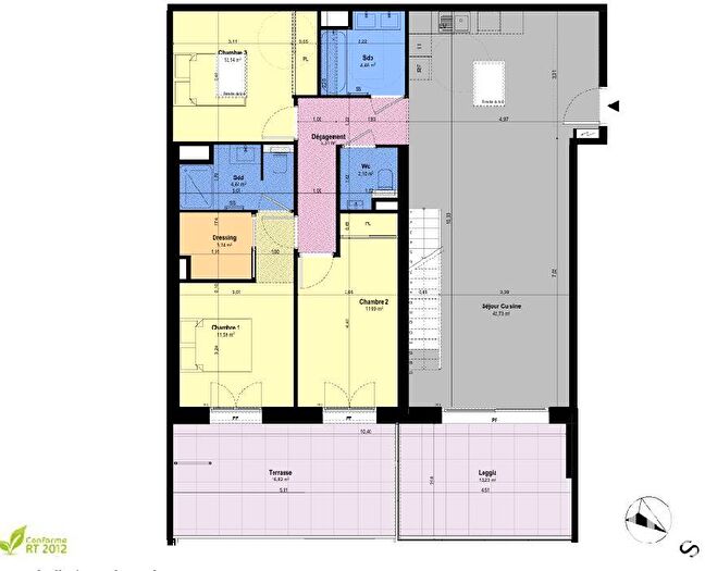 Appartement à vendre - Châteauneuf-Grasse - 5 pièces