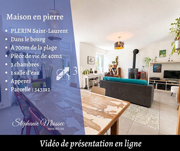 Maison 4 pièces à Plérin, Saint-Laurent, Martin, La Ville Agan, à vendre
