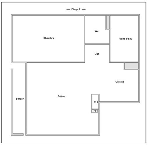 Appartement à vendre - Le Relecq-Kerhuon - 2 pièces - 1 chambre