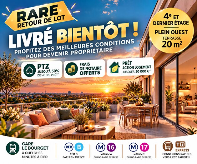 Maison 3 pièces à vendre - Drancy, La Mare