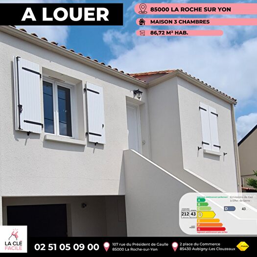 Maison 5 pièces à La Roche-sur-Yon, Le Bourg sous la Roche, à louer