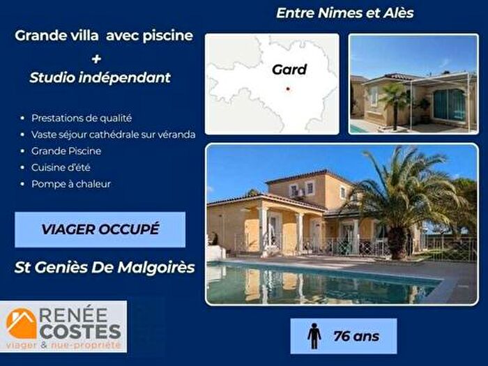 Maison à vendre - Nîmes, Tour Magne - 5 pièces - 4 chambres