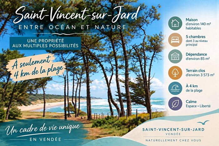 Saint-Vincent-sur-Jard - Maison 7 pièces à vendre