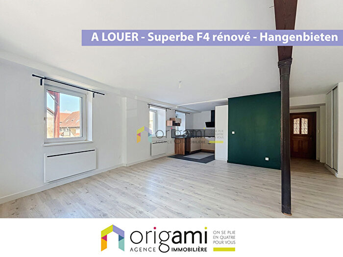 Hangenbieten : Appartement 4 pièces à louer