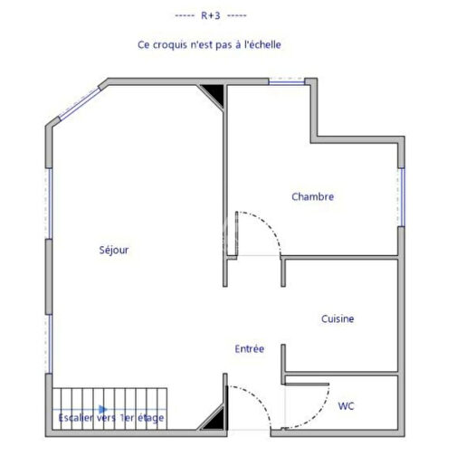 Appartement à vendre - Nanterre, Vieux Pont - 4 pièces - 3 chambres