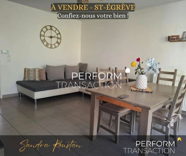 Saint-Égrève, Prédieu, Fiancey : Appartement 3 pièces à vendre