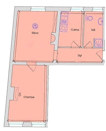 Paris 18ème, La Chapelle, Marx Dormoy - Appartement 2 pièces à vendre