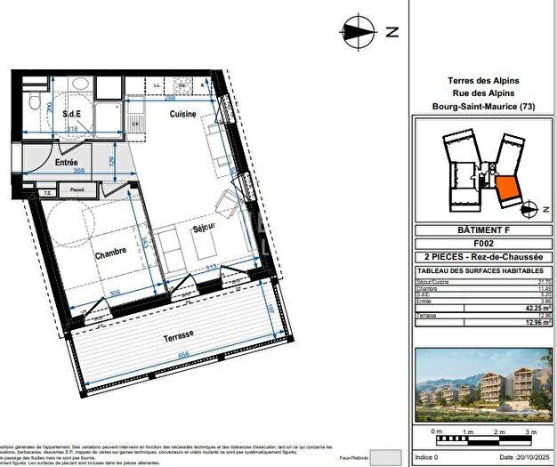 Appartement à vendre - Bourg-Saint-Maurice, Bourg-Saint-Maurice - 2 pièces - 1 chambre
