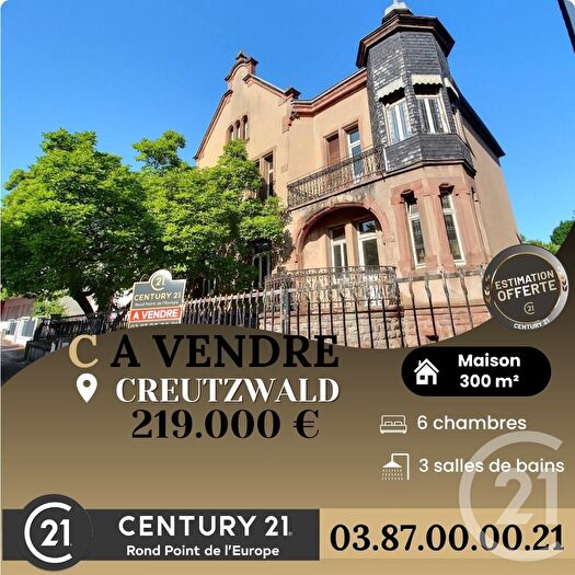 Maison à vendre - Creutzwald, Centre-ville, Houvergaerten - 12 pièces - 6 chambres