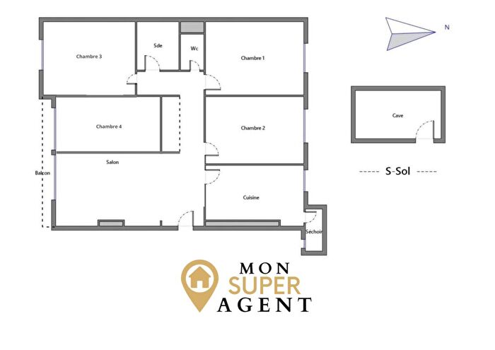 Melun, Centre-ville - Appartement 5 pièces à vendre
