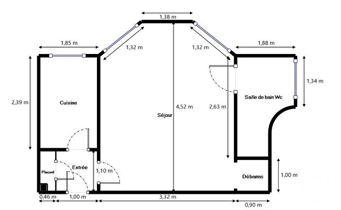 Appartement 1 pièce à vendre à Paris 19ème, Secrétan, Jaurès