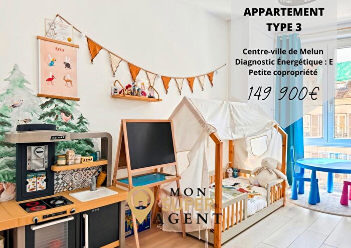 Appartement à vendre - Melun, Centre-ville - 3 pièces - 2 chambres
