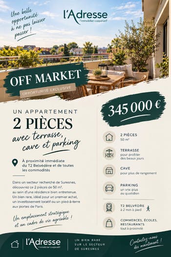 Appartement 2 pièces à vendre - Suresnes, Carnot, Gambetta
