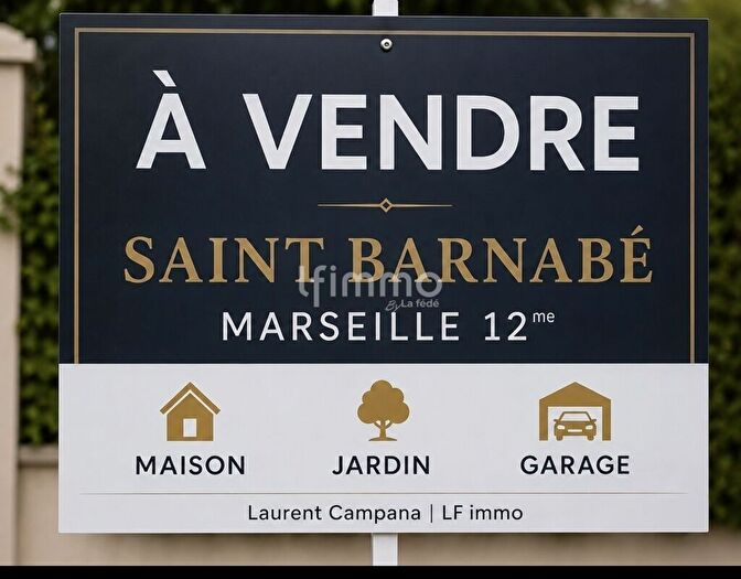 Maison 5 pièces à Marseille 12ème, Saint-Barnabé, à vendre
