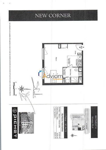 Appartement à louer - Le Havre, Sainte-Marie, Saint-Léon, Observatoire Massillon - 1 pièce