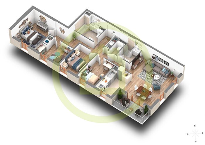 Appartement à vendre - Enghien-les-Bains - 5 pièces - 4 chambres