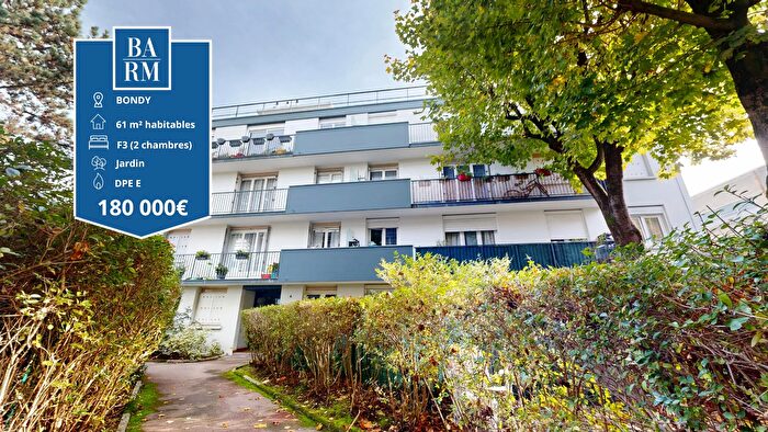 Appartement à vendre - Bondy, Les Mérisiers - 3 pièces - 2 chambres