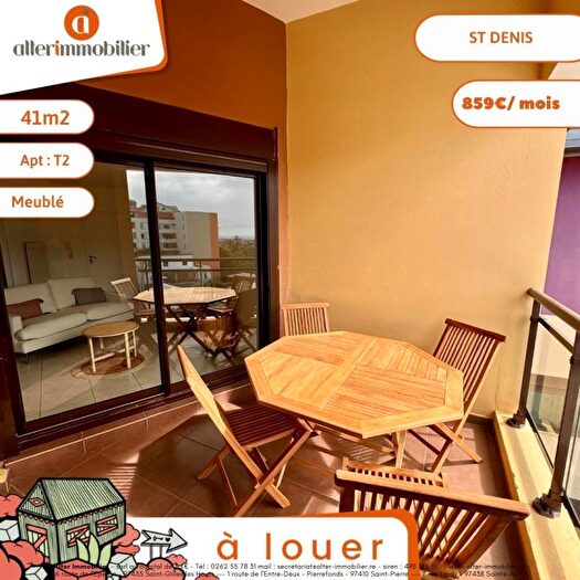 Appartement à louer - Saint-Denis - 2 pièces - 1 chambre