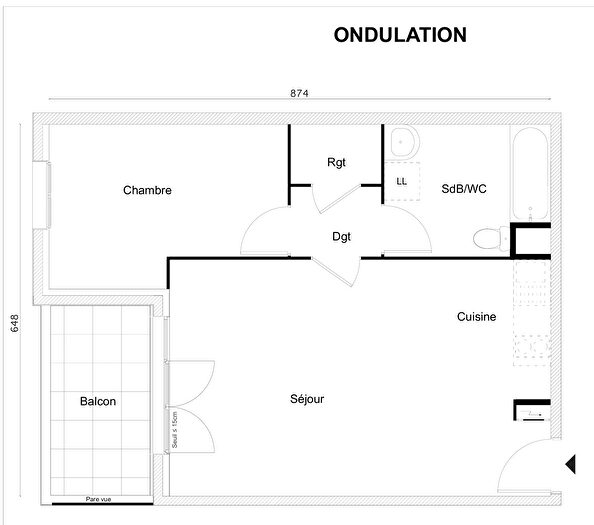 Boissy-Saint-Léger : Appartement 2 pièces à vendre