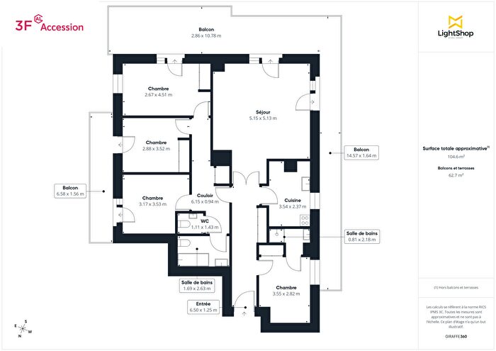 Appartement 5 pièces à Suresnes, Liberté, à vendre