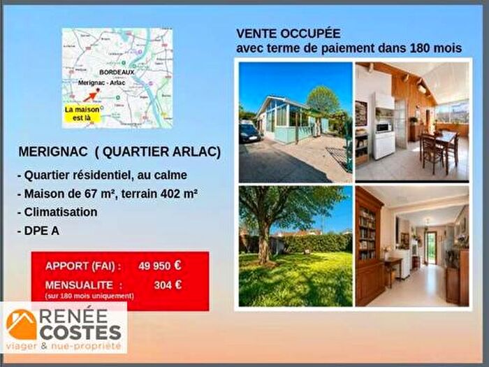 Mérignac, Arlac : Maison 4 pièces à vendre