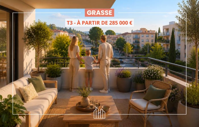 Maison 3 pièces à vendre à Grasse, Gare
