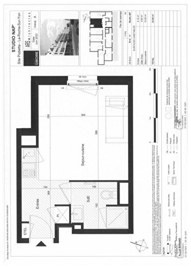 La Roche-sur-Yon, Pentagone, Pont-Morineau - Appartement 1 pièce à louer