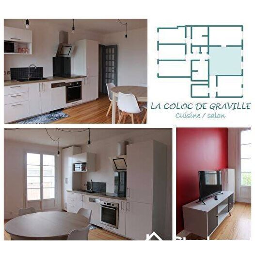 Appartement à louer - Graville, Le Havre - 1 pièce - 5 chambres