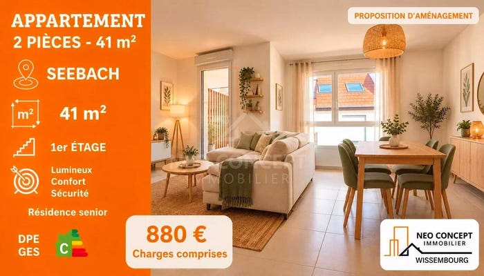 Seebach : Appartement 2 pièces à louer