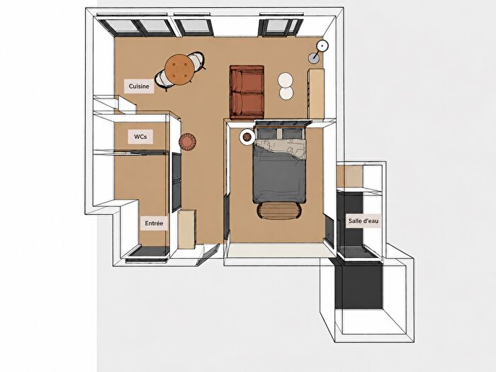 Appartement 1 pièce à louer à Paris 15ème, Dupleix, Motte Picquet