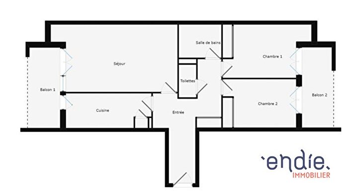 Appartement 3 pièces à Le Bouscat, La Garenne, Carnot, à vendre