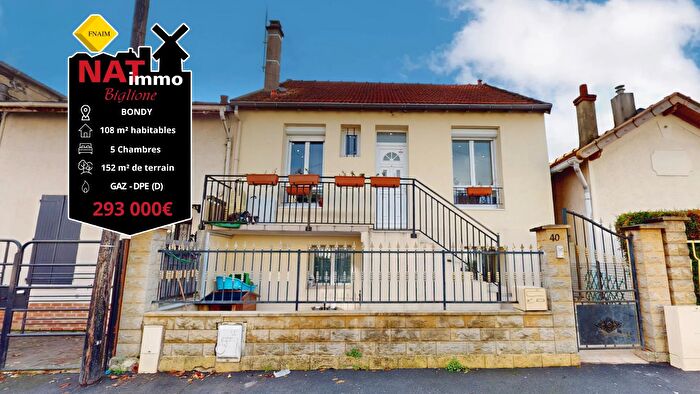 Maison à vendre - Bondy, Le Saule Blanc - 5 pièces - 5 chambres