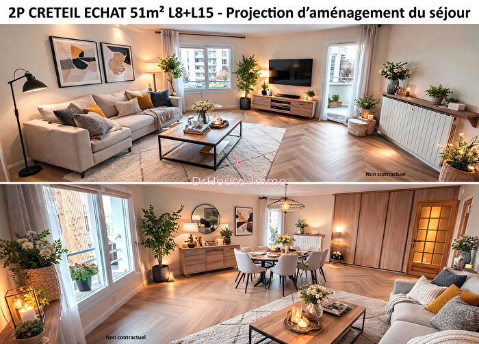 Appartement à vendre - Créteil, Echat - 2 pièces - 1 chambre