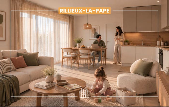 Rillieux-la-Pape, Ville nouvelle Sud : Maison 3 pièces à vendre