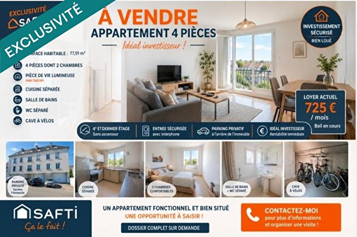 La Roche-sur-Yon, Pentagone, Pont-Morineau - Appartement 4 pièces à vendre