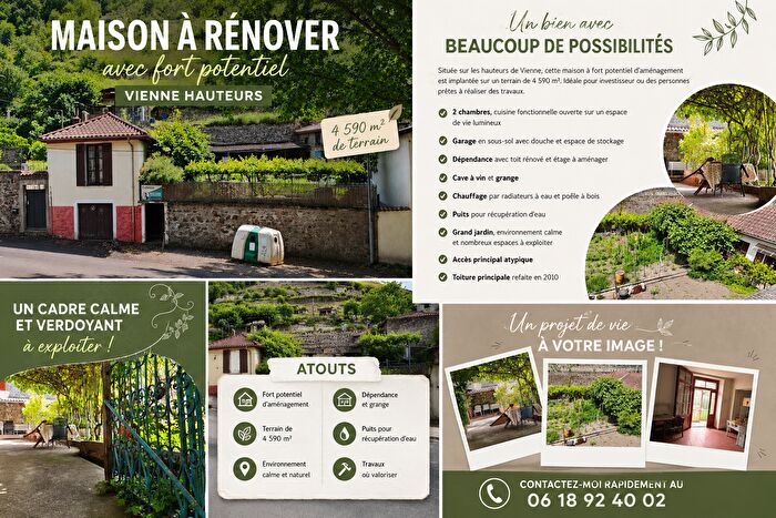 Maison 3 pièces à Vienne, Saint-Martin, à vendre
