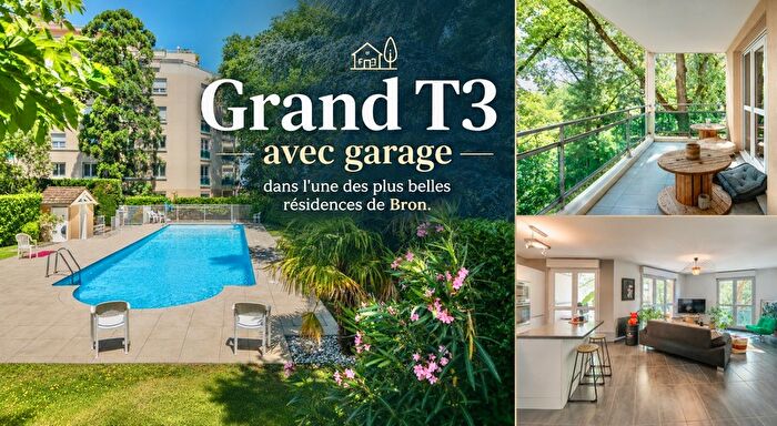 Appartement 3 pièces à vendre à Bron, Bron Piscine, Le Lessivas
