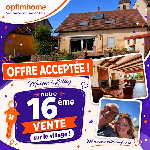 Billey - Maison 5 pièces à vendre