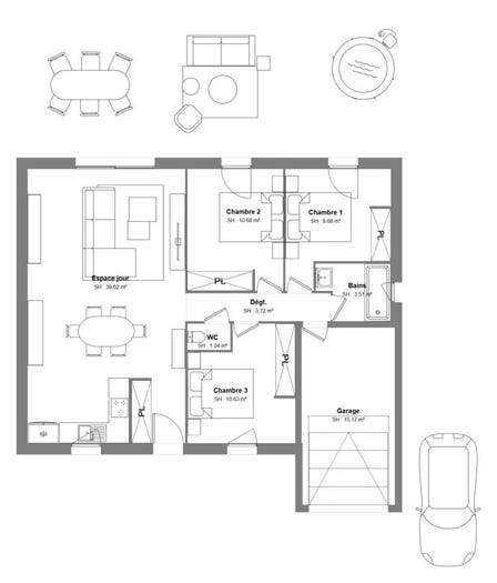 Maisons à vendre et appartements à louer - 2