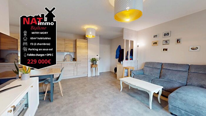 Appartement à vendre - Mitry-Mory, Mitry-Mory - 3 pièces - 2 chambres