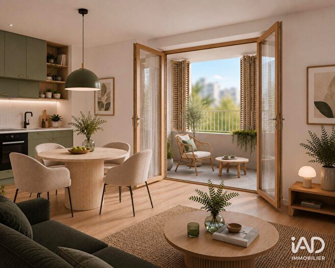 Appartement 2 pièces à Vaulx-en-Velin, Mas Nord, à vendre