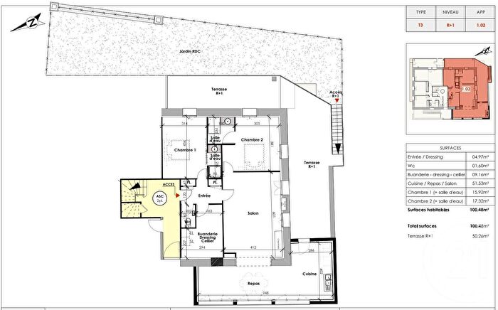 Clermont-l'Hérault : Appartement 3 pièces à vendre
