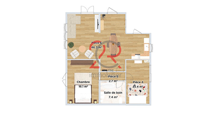 Appartement 3 pièces à vendre à Martillac