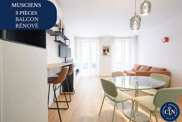 Appartement à vendre - Nice, Thiers, Musicien - 3 pièces - 2 chambres