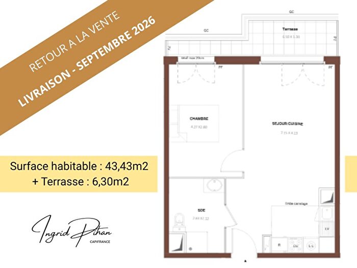 Appartement à vendre - Bezons, Agriculture - 2 pièces - 1 chambre