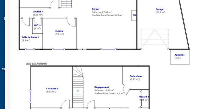 Maison à vendre - Saint-Étienne, La Dame Blanche, La Richelandière, Montplaisir, Monthieu - 4 pièces - 3 chambres